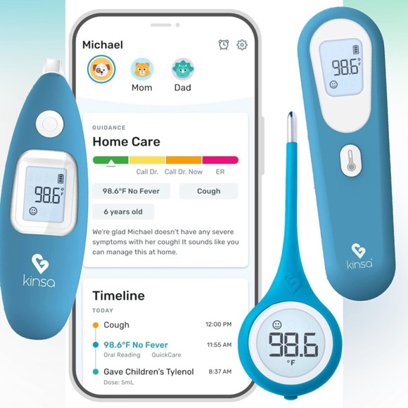 Kinsa | Wearables | 3pack Kinsa Stick Noncontact Ear App Connected ...